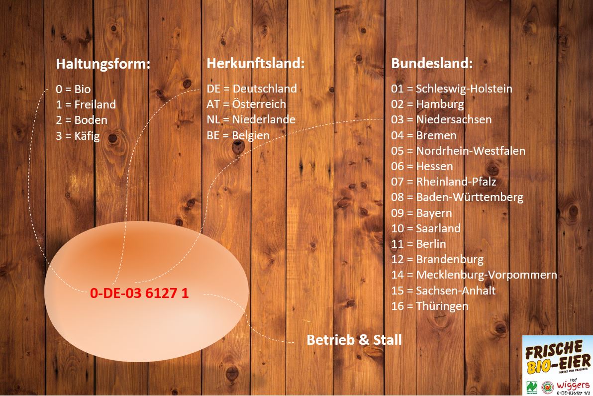 Eierkennzeichnung – Wiggers-Bio-Ei